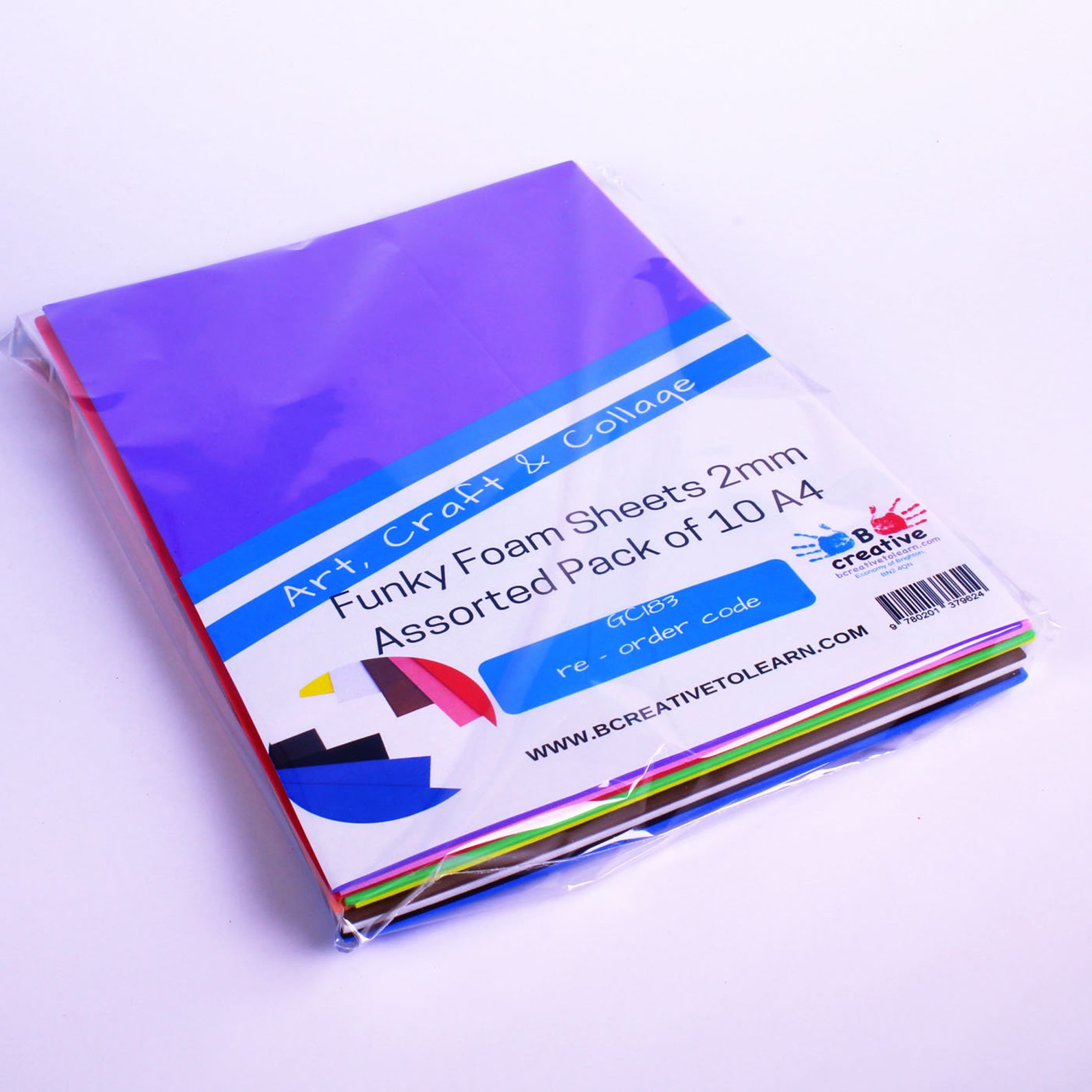 A4 Funky Foam Craft Sheets A4 Assorted Colourful Pack of 10 - Etsy UK