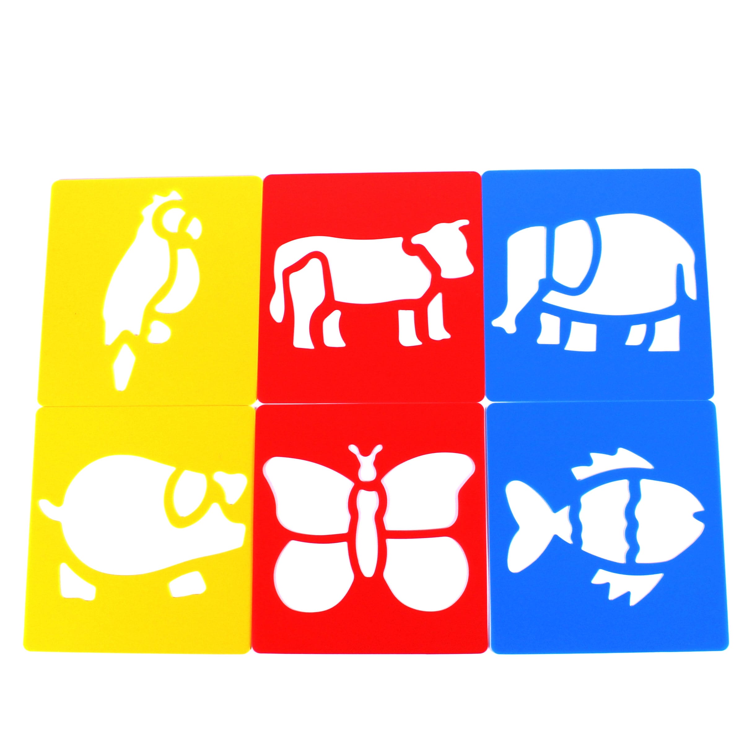 Plastic Zoo Farm Animal Art Stencils Template Set of 6 for - Etsy