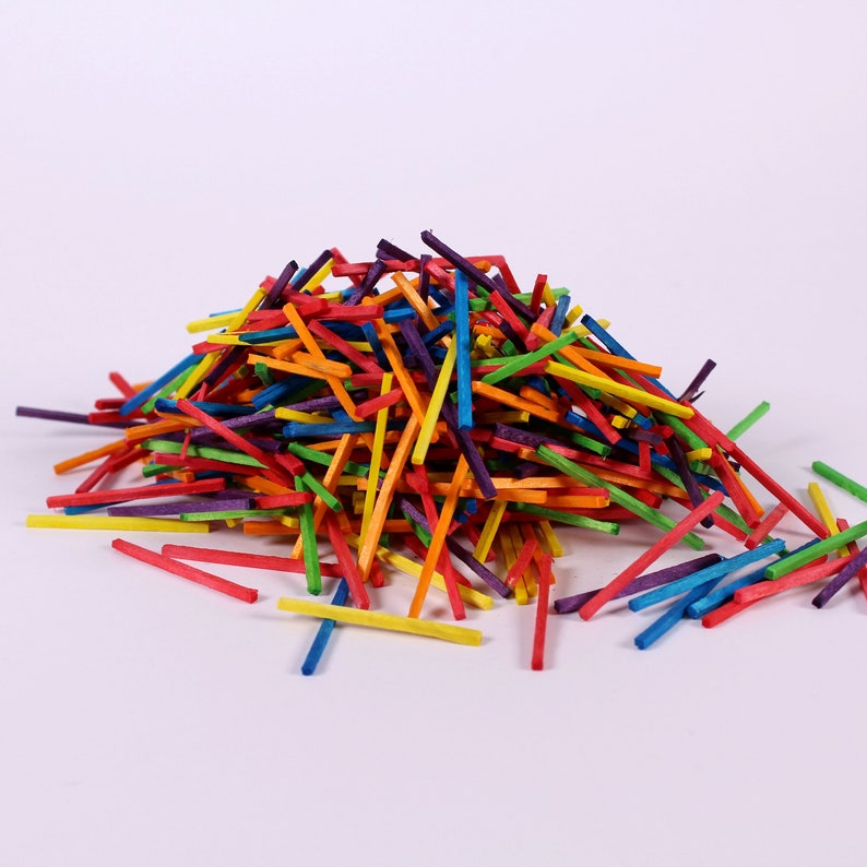 Coloured Wooden Craft Sticks Headless Matchsticks for - Etsy UK