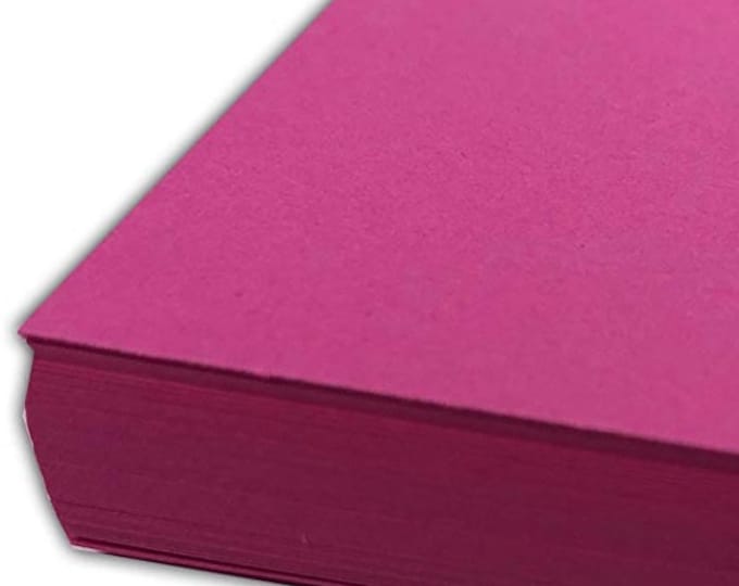 A4 Pink Card 100 Sheets Hot Pink Card 160gsm Craft Card A4 Coloured ...