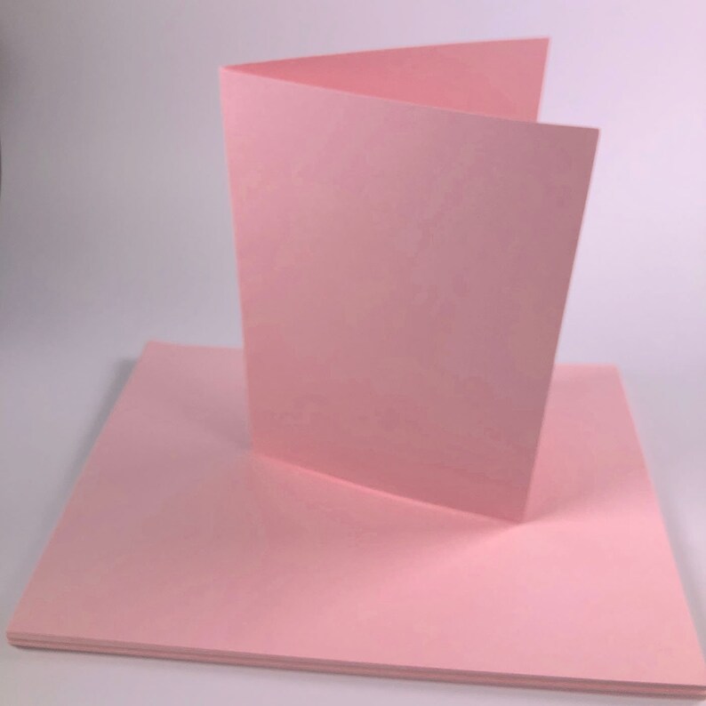 Light Pink Card A4 50 Sheets Thin Coloured Card 160gsm Baby Pink A4 ...