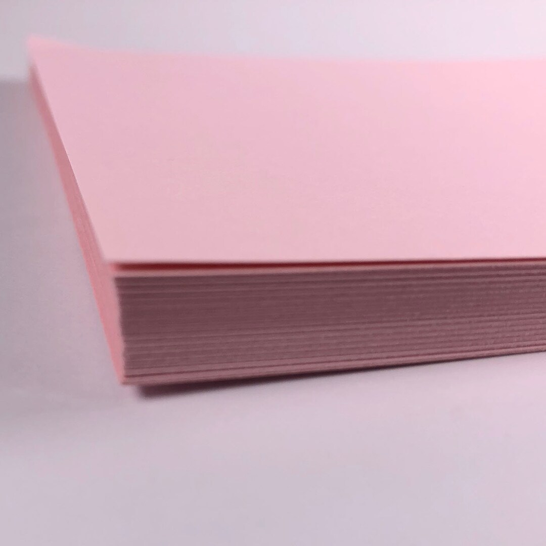 Light Pink Card A4 50 Sheets Thin Coloured Card 160gsm Baby Pink A4 ...