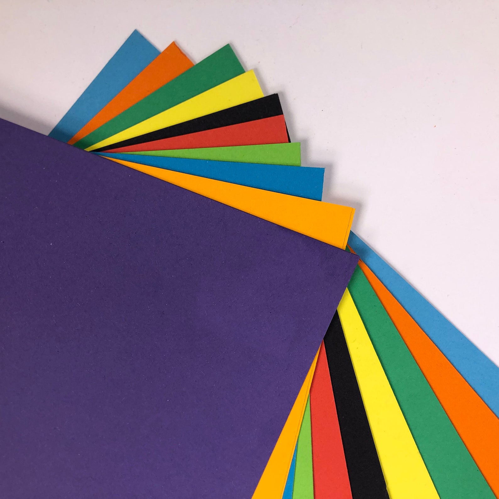 A4 Mixed Coloured Card Intensive Colour Mix 20 Sheets 180gsm 10 Colours ...