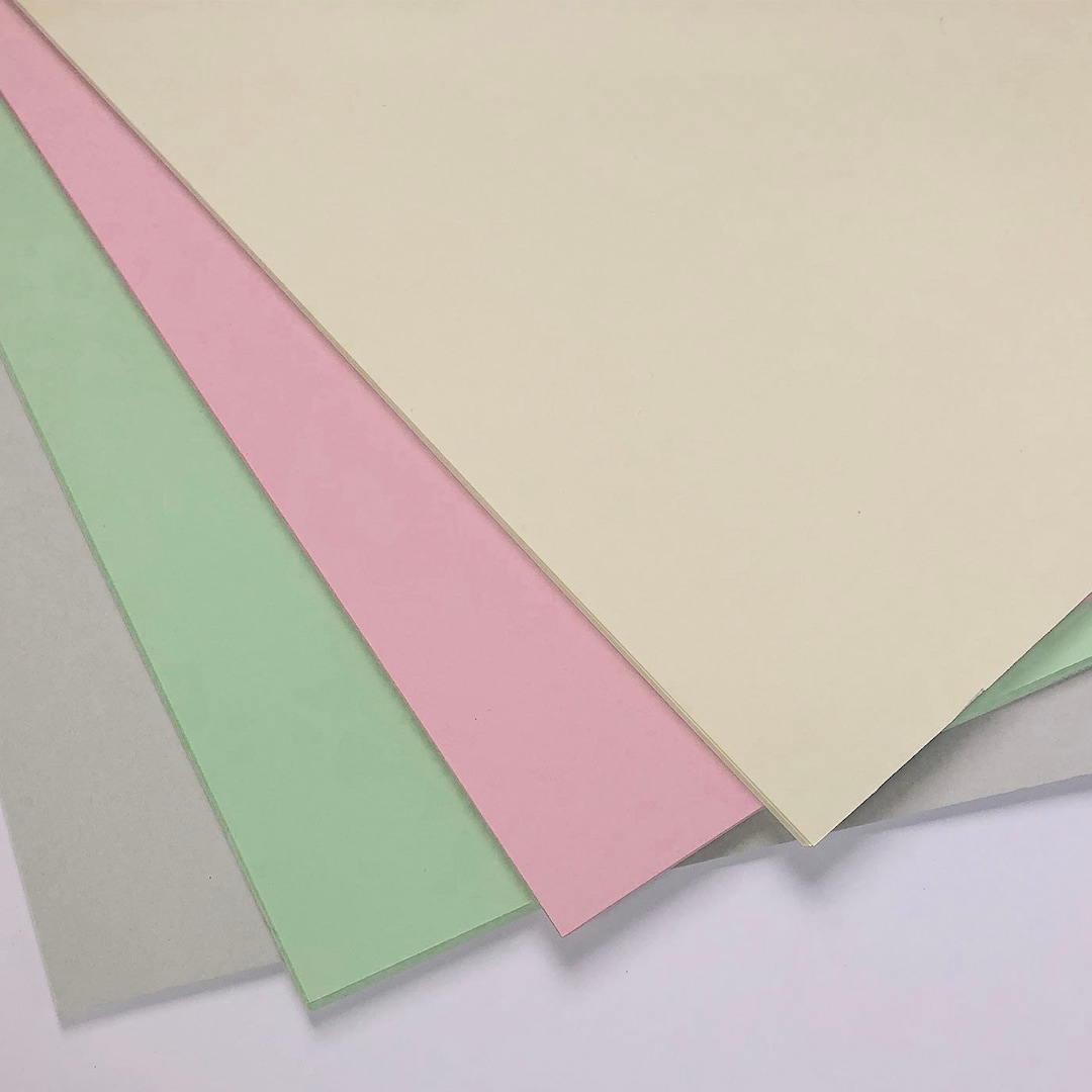 Buy A4 Pastel Colour Card Pack 400 Sheets 4 Colours Light Coloured Card ...