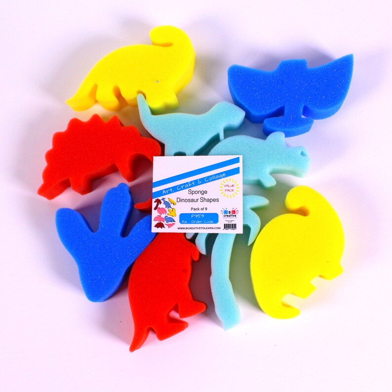 Prehistoric Animal Dinosaur Painting Sponges for Kids Art - Etsy