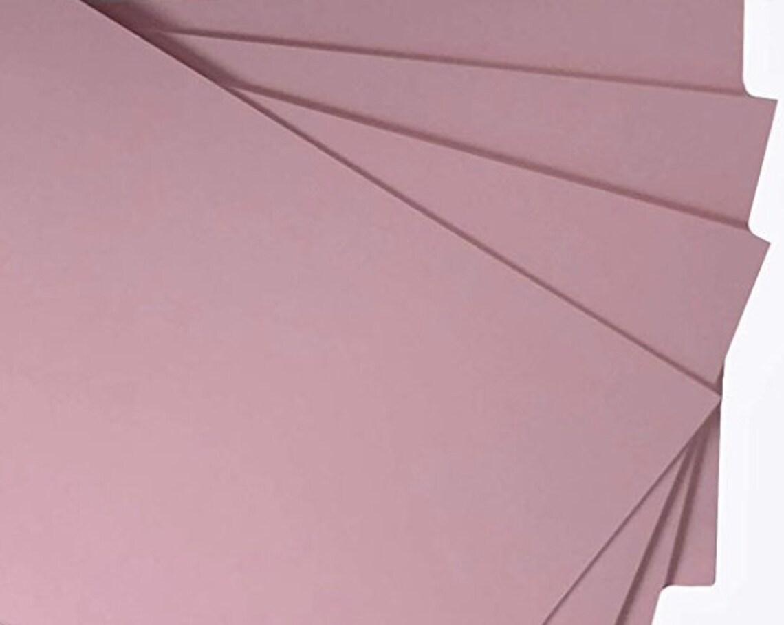 A4 Baby Pink Card 10 Sheets Pink Craft Card 160gsm A4 Coloured Printer ...
