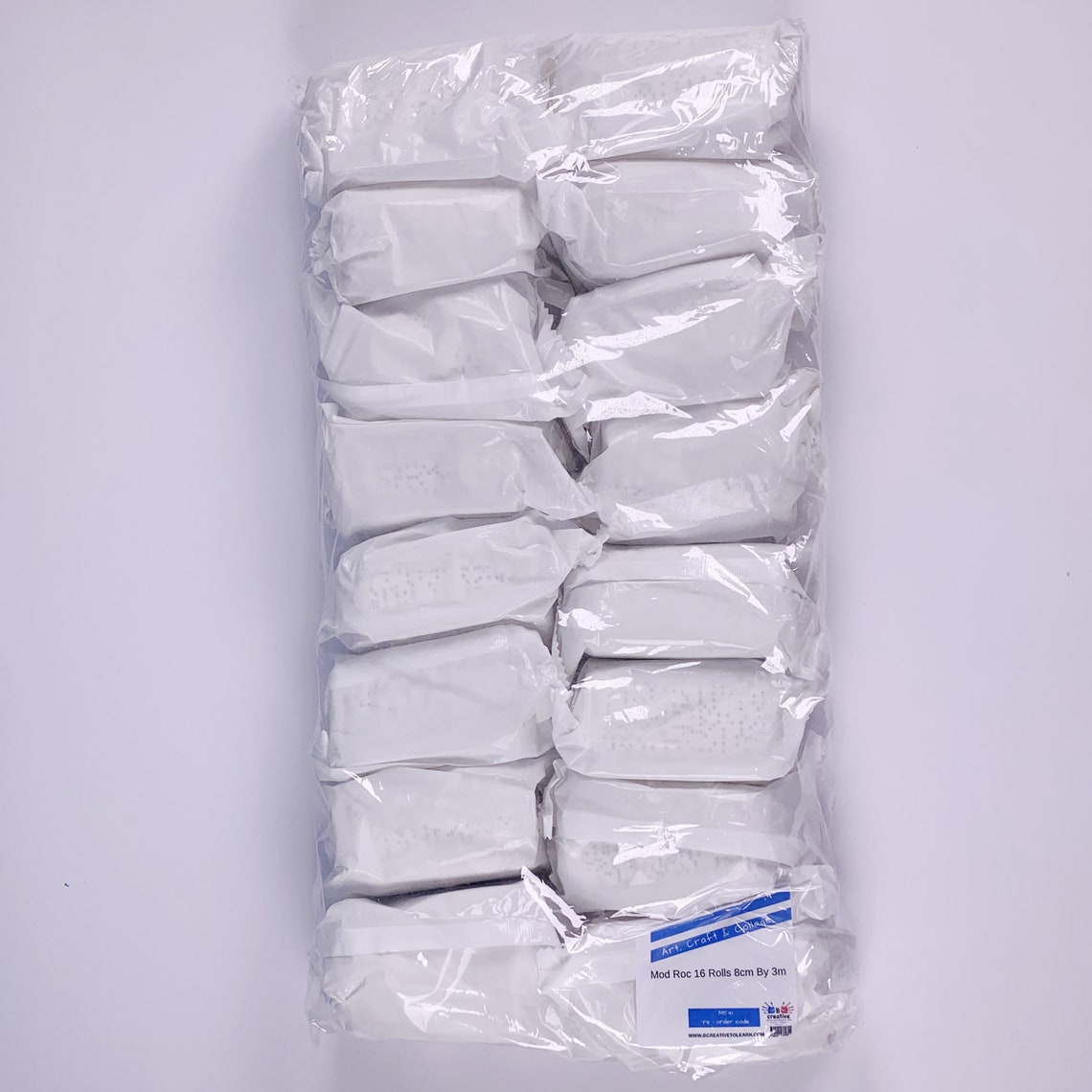 White Modroc Plaster of Paris Bandage Starter Pack 8cm by 3m - Etsy UK