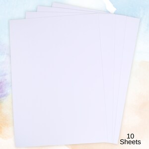 Large A2 White Card 180gsm Pack of 10 Sheets, Thin Large White Card for ...