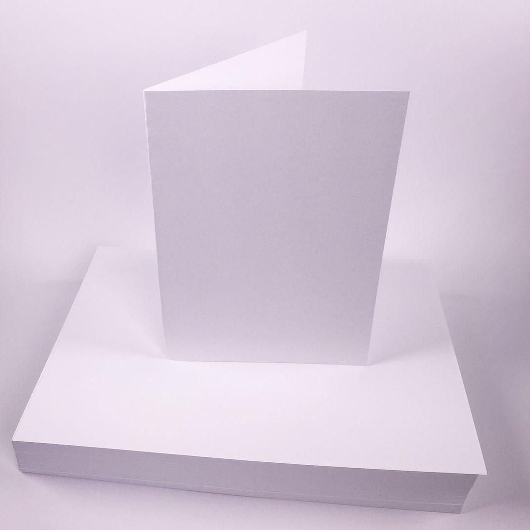 A4 Bright White Craft Card Cardstock (300gsm) - 100 Sheets - Etsy UK