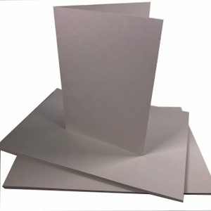 Light Grey Card A4 Size 50 Sheets Steel Grey Thin Card 160gsm Coloured ...