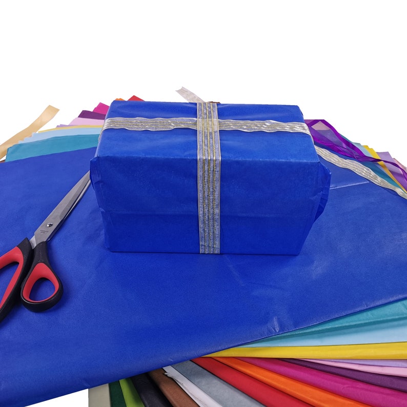 Blue Tissue Paper Sheets for Wrapping Large Sheets, Acid Free Gift Wrap ...