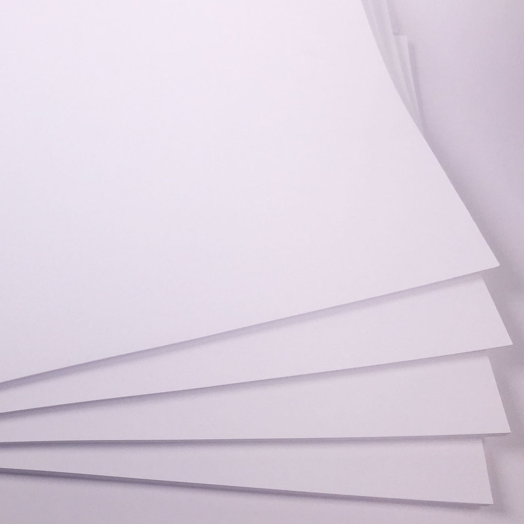 A4 Bright White Craft Cardstock, 300gsm Thick Card - 15 Sheets - Etsy UK