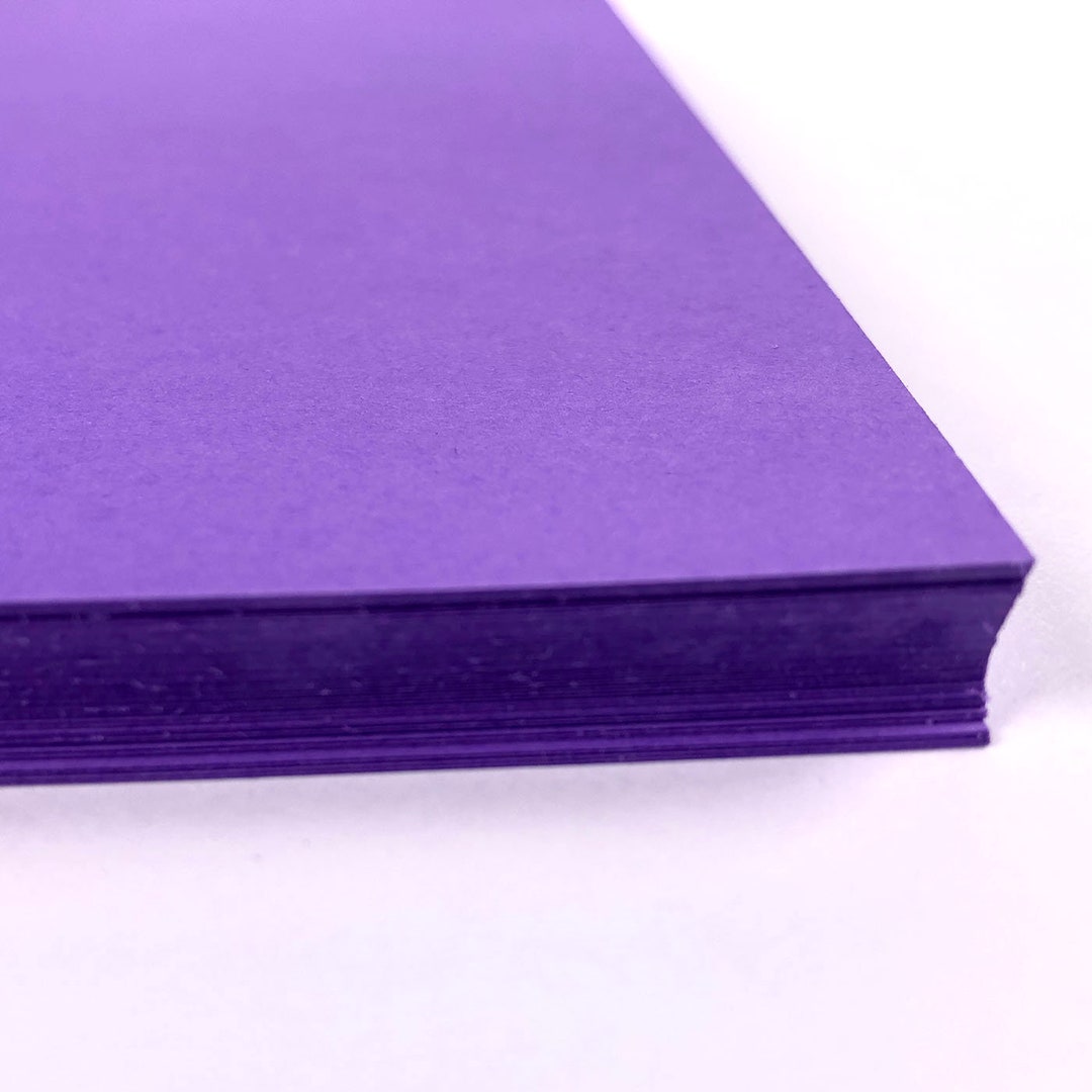 A4 Purple Card 50 Sheets Thin Purple Coloured Card 160gsm A4 Printer ...
