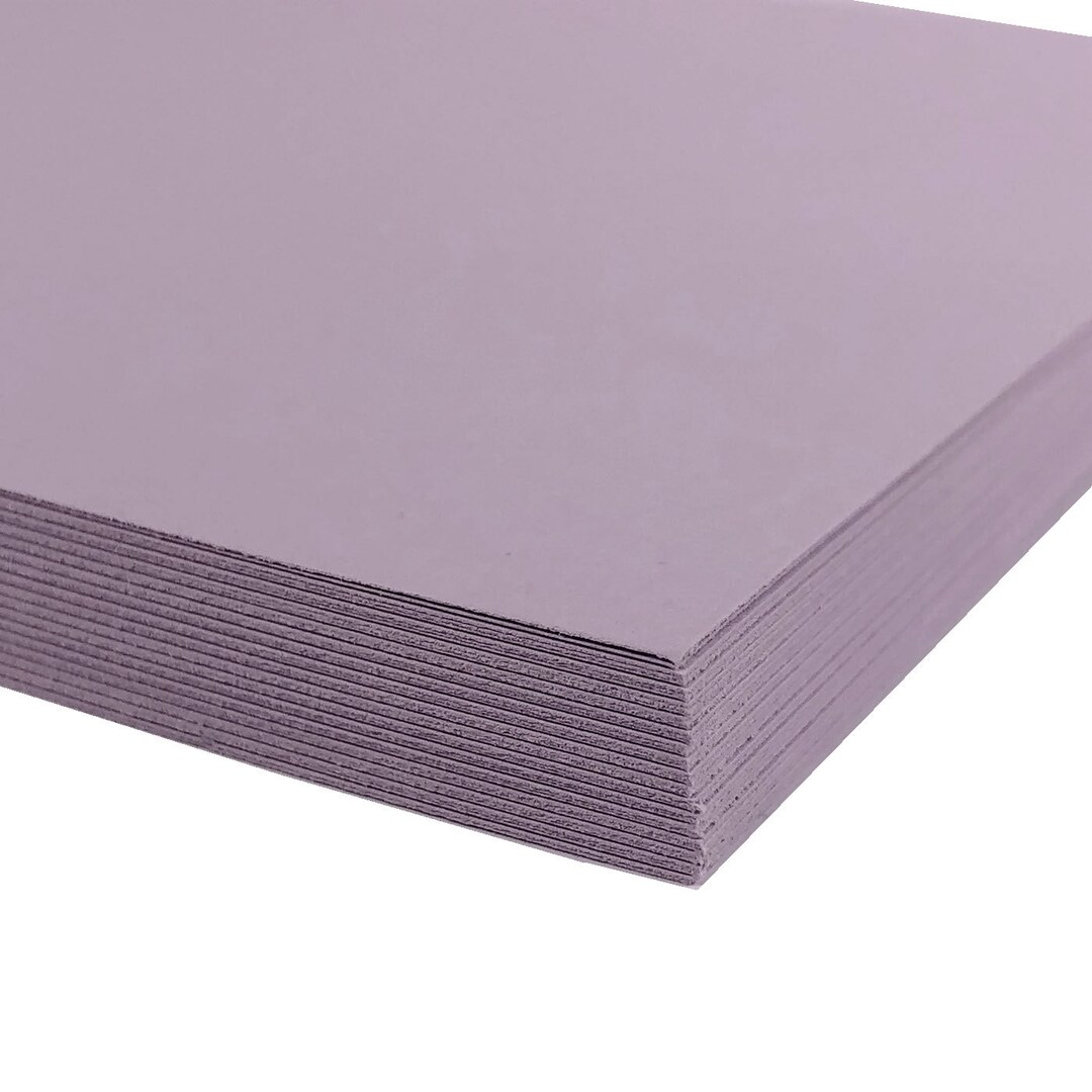 A5 Lilac Card Stock, 160gsm, 50 Sheets - Etsy UK
