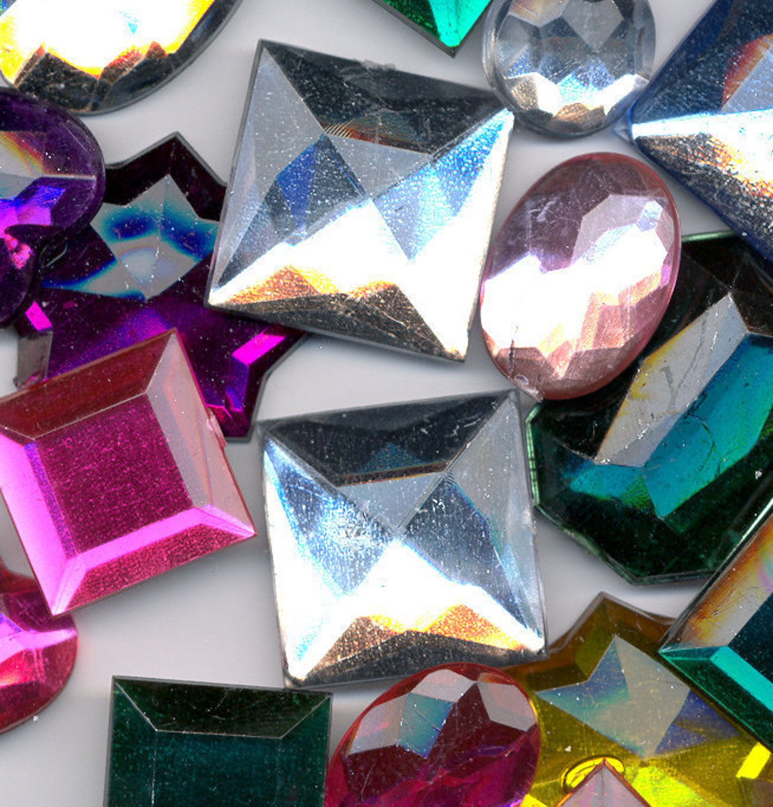 Plastic Jewels Craft Gems Rhinestones Assorted Colours and Sizes - Etsy UK