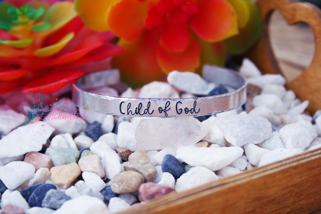 Child of God Stamped Faith Themed Bracelet - Teen / Adult Baptism ...