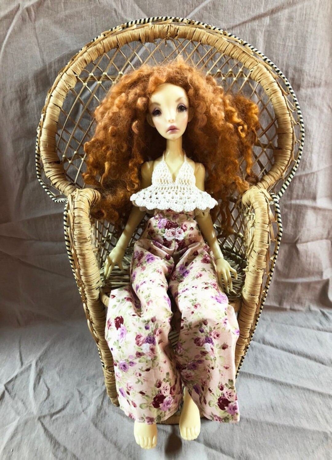 New Price Large Floral Print Summer Pants, Different Models, for BJD ...