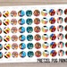 12 Mm Abstract Circle Images INSTANT DOWNLOAD / Printable Digital ...
