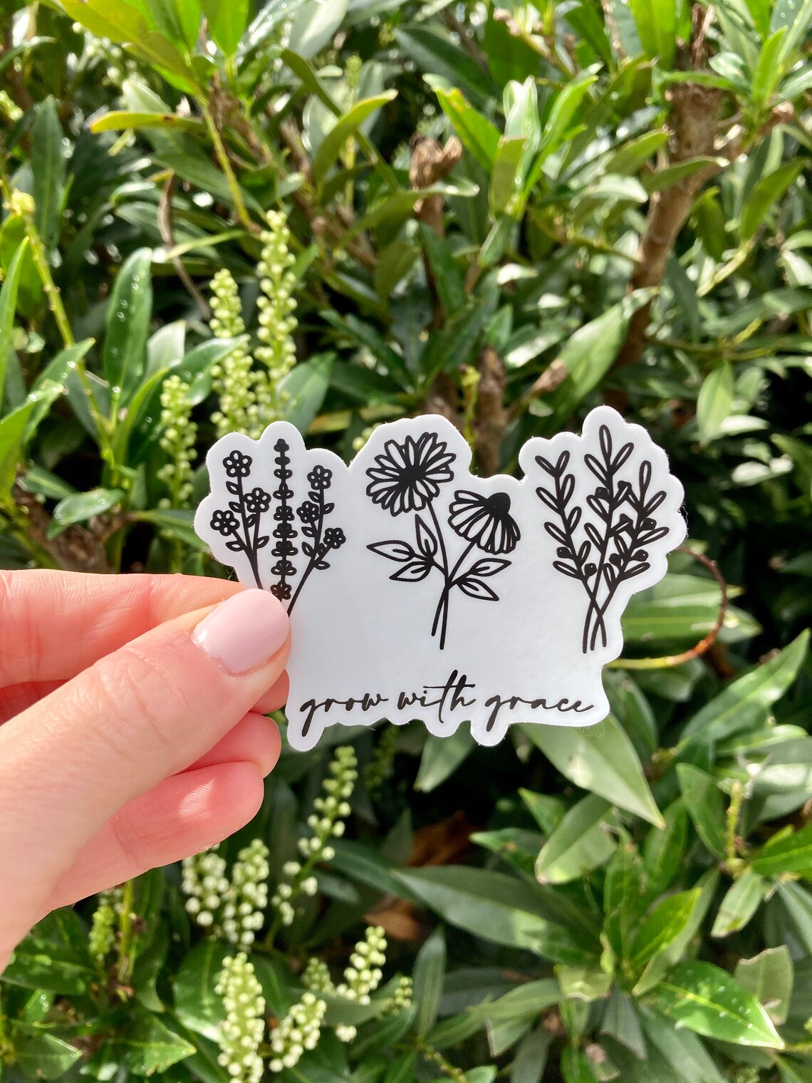 Grow With Grace, Grace Sticker, Saved by Grace Sticker, Grace Upon ...