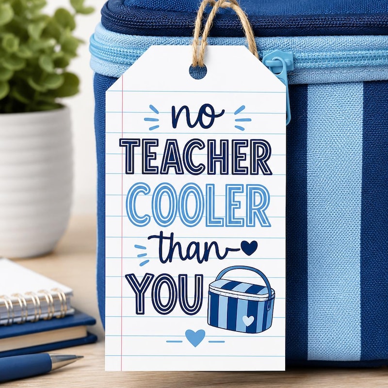 No Teacher Cooler Than You Tag - Etsy