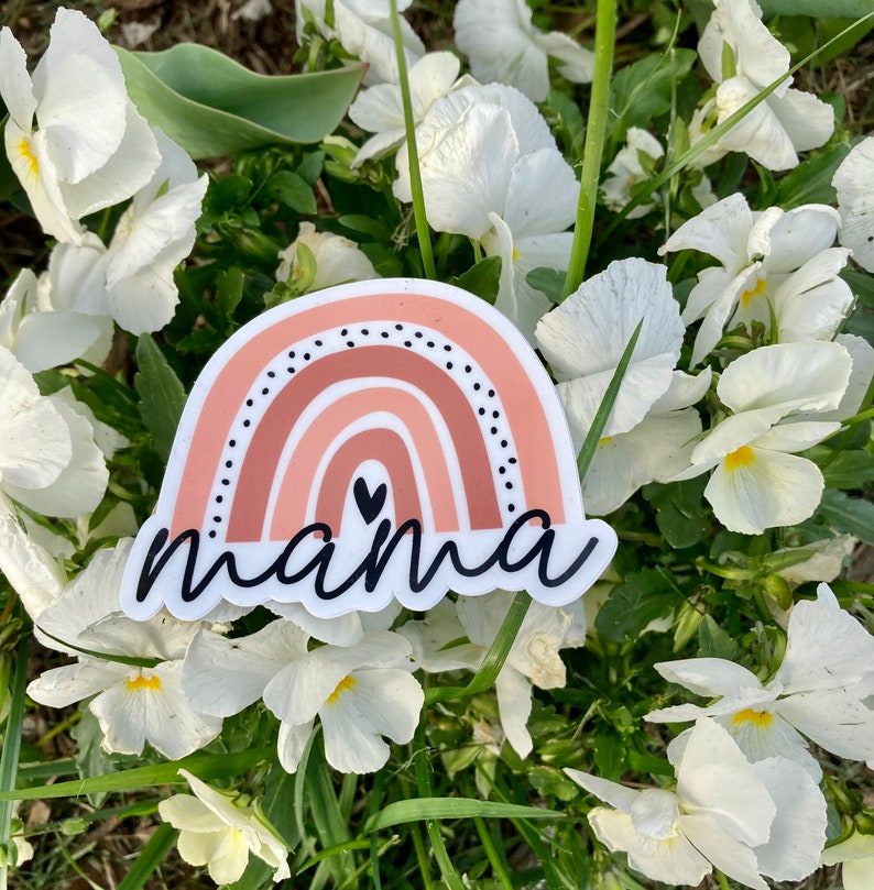 Mama Sticker, Mama Stickers, Mom Stickers, Girl Mom Sticker, Rainbow ...