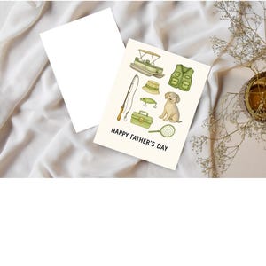 Father’s Day Fishing Card Printable: 5x7” Digital Download | Pontoon ...