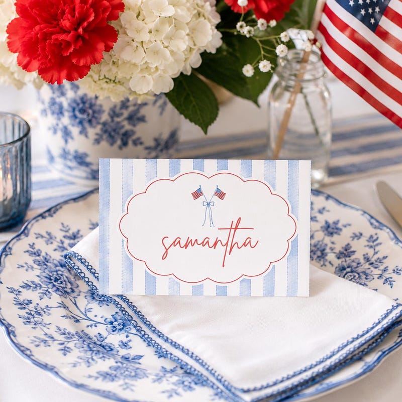 4th of July Name Tags - Etsy