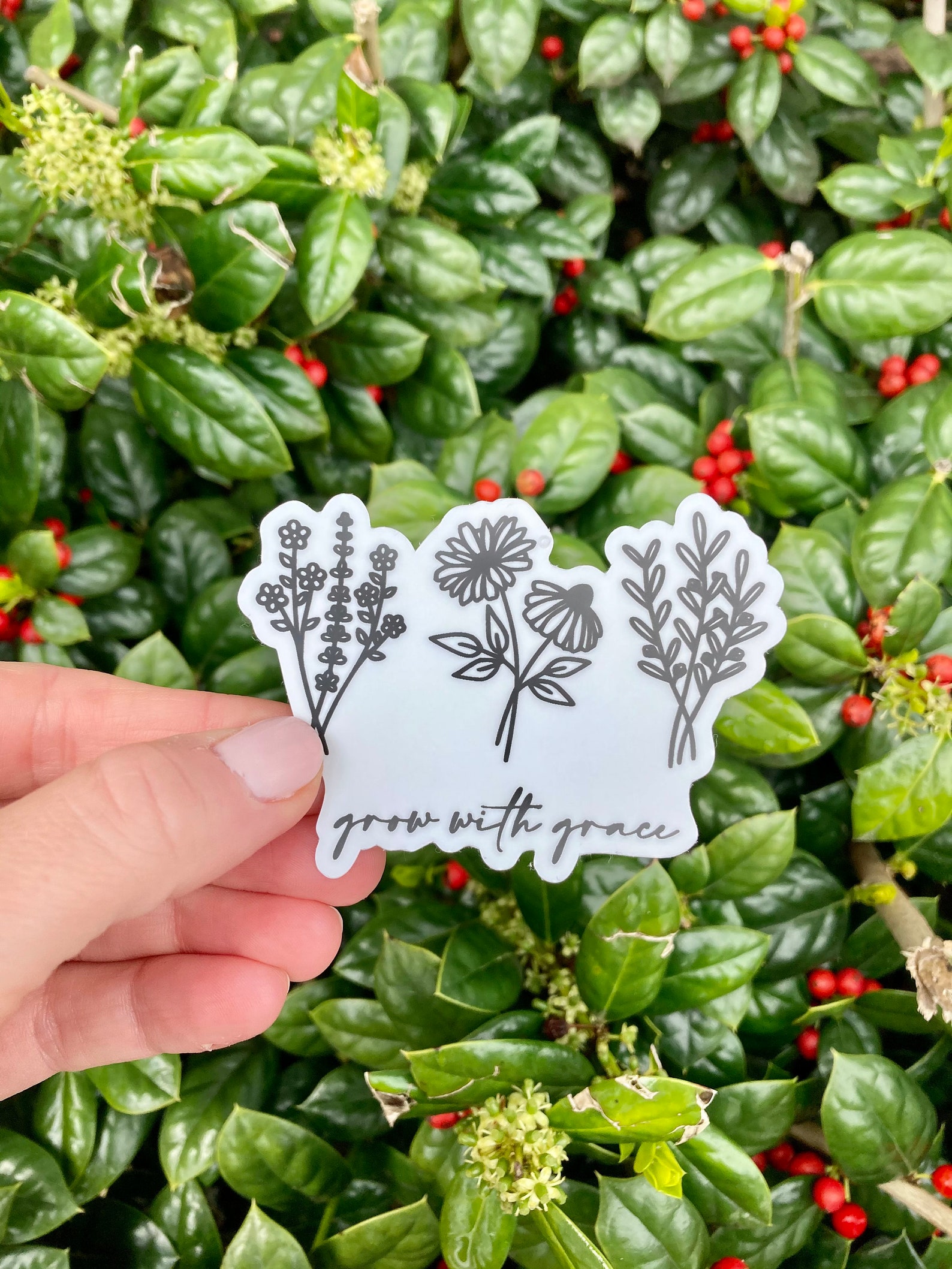 Grow With Grace Grace Sticker Saved By Grace Sticker Grace | Etsy