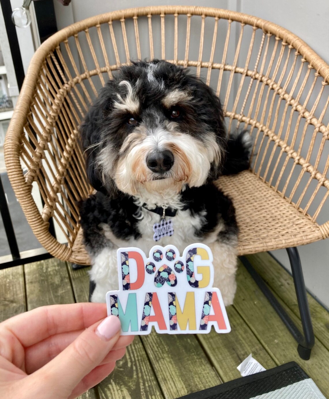 Dog Mama Sticker, Dog Mom Sticker, Dog Mom Vinyl Decal, Waterproof Dog ...