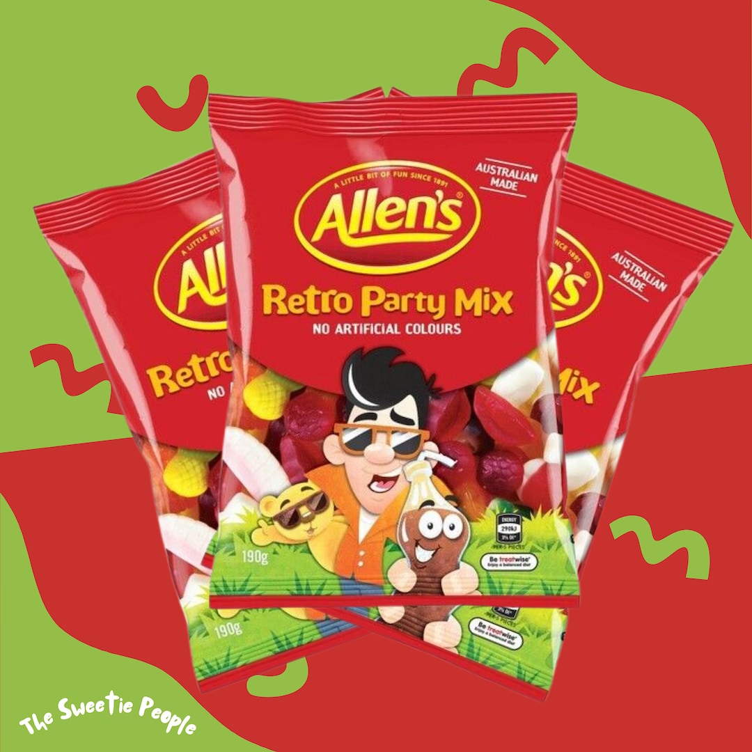 Australian Sweet Box, Allen's Retro Party Mix X3 - Etsy