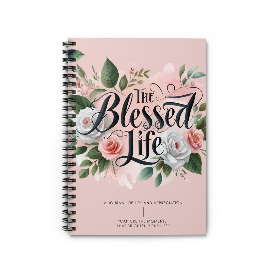 Floral Spiral Notebook for Reflection & Gratitude, Ideal Journal for ...
