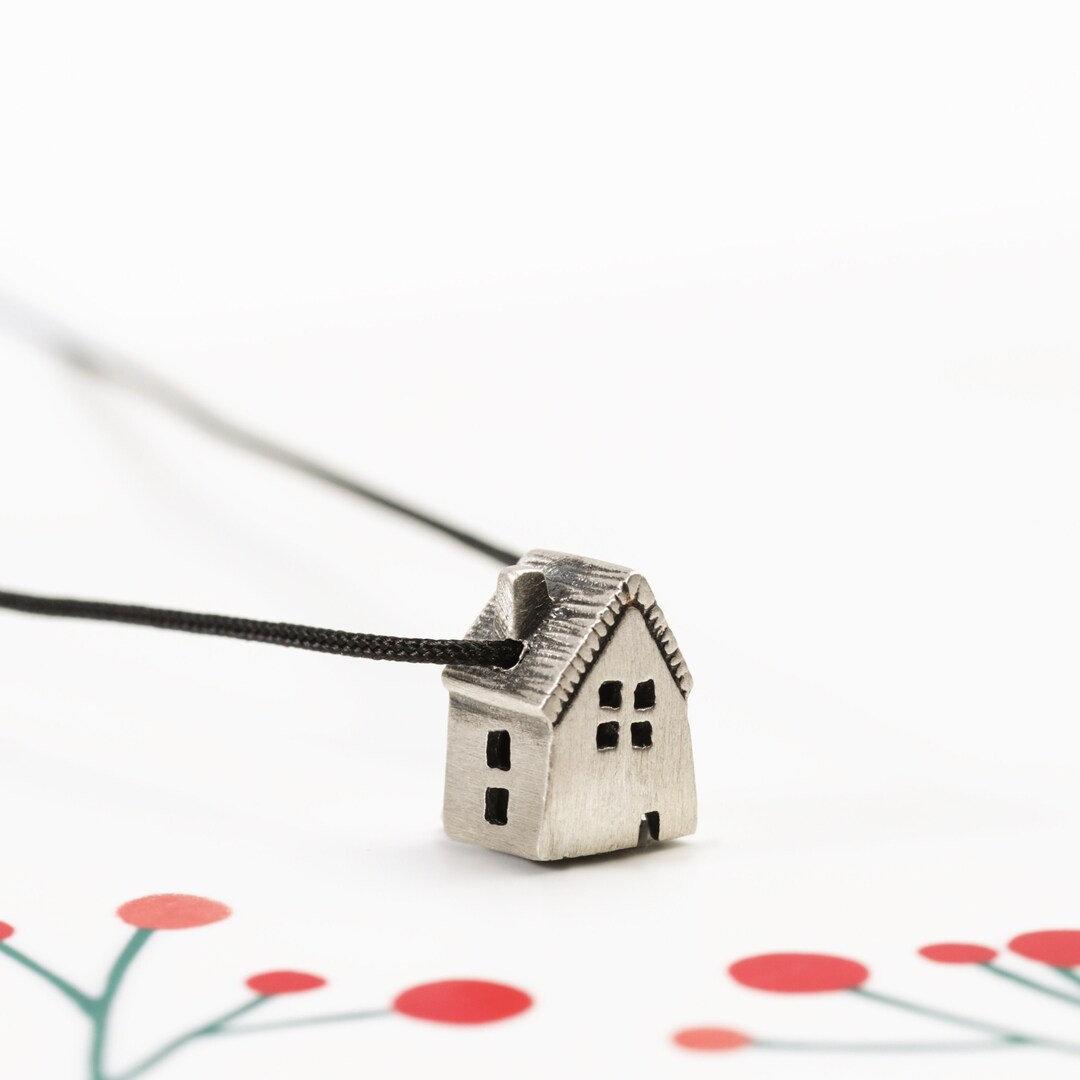 Stay at Home Necklace, Stay Safe Necklace, Sterling Silver House ...