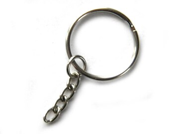 Silver key chains | Etsy