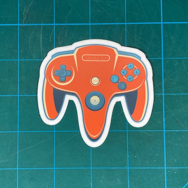 N64 Label Sticker - Etsy