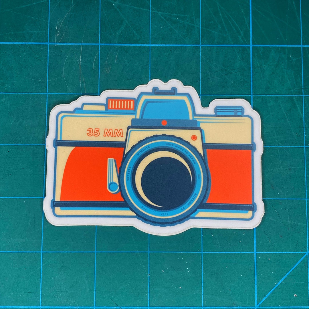 35 MM Camera Vinyl Sticker - Etsy