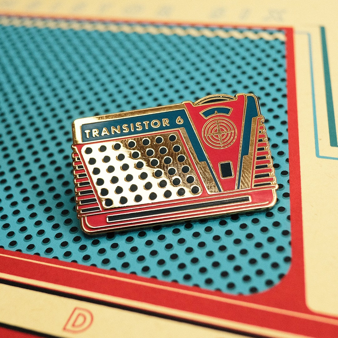 Transistor Radio Enamel Pin - Etsy