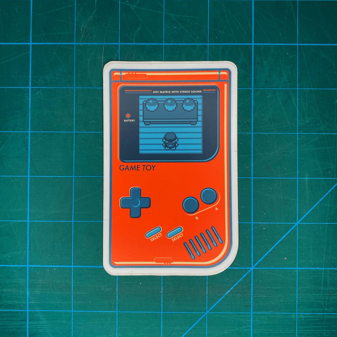 Gameboy Vinyl Sticker - Etsy UK