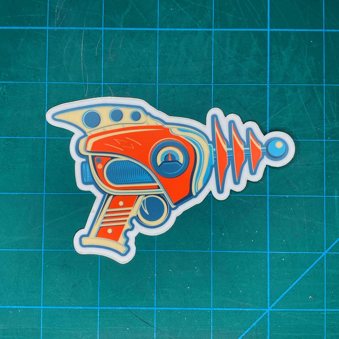 Raygun Vinyl Sticker - Etsy