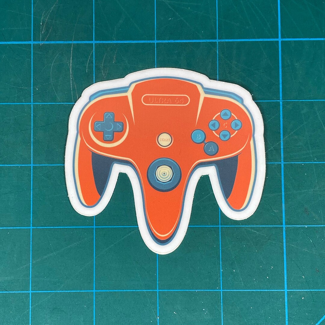N64 Vinyl Sticker - Etsy
