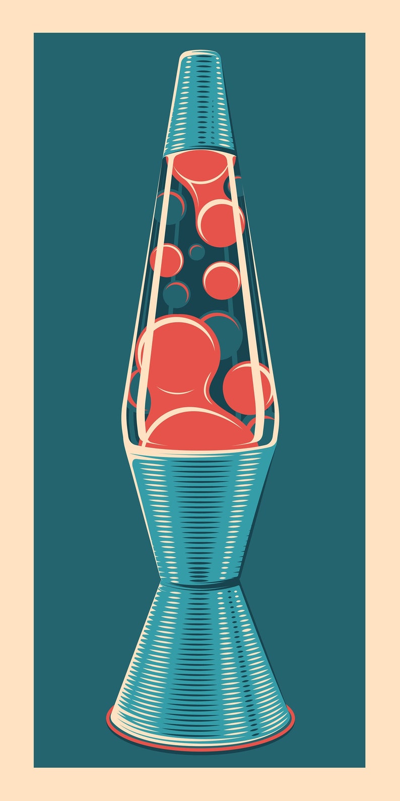 Lava Lamp Screenprint - Etsy