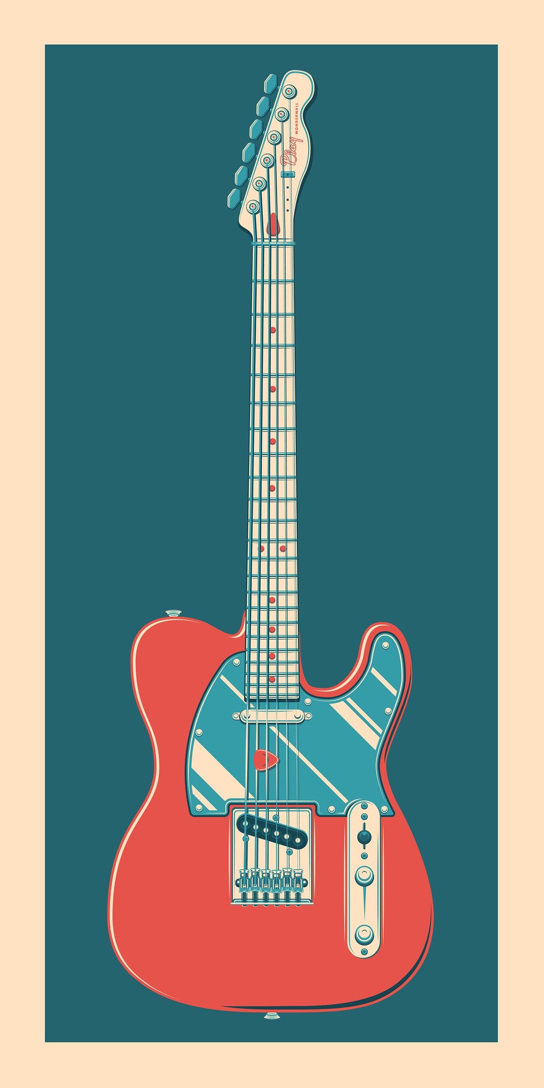 Telecaster Screenprint - Etsy