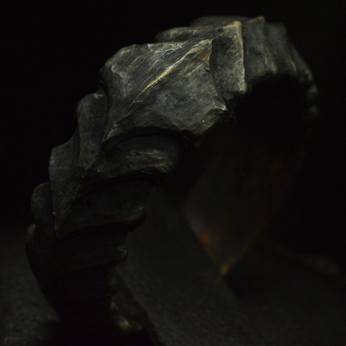 Into the Fire Jewelry Black Knight Armor Ring .925 - Etsy