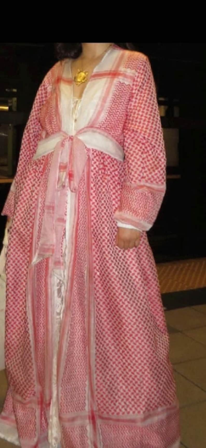 Kuffiyeh Abbaye Dress Jordanian Palestinian Pattern - Etsy