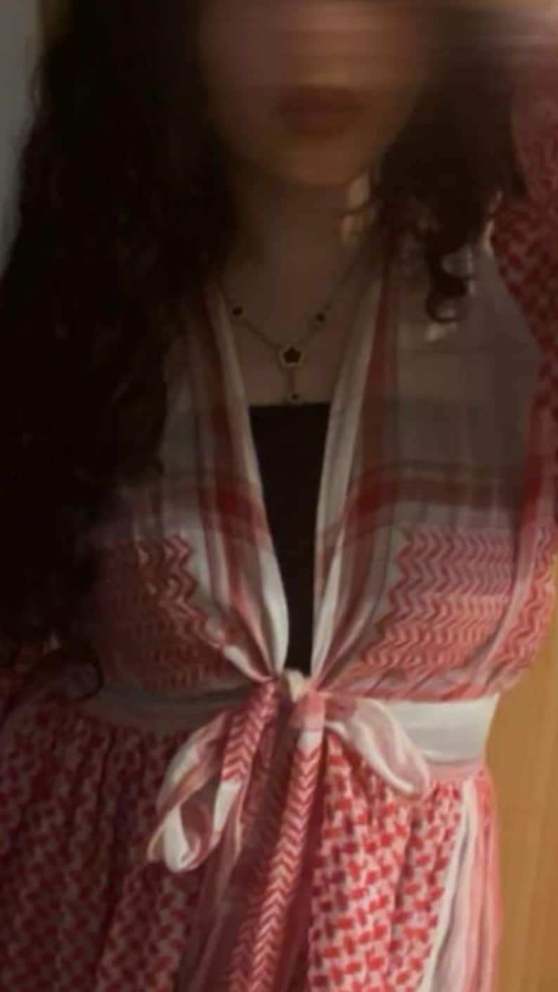 Kuffiyeh Abbaye Dress Jordanian Palestinian Pattern - Etsy