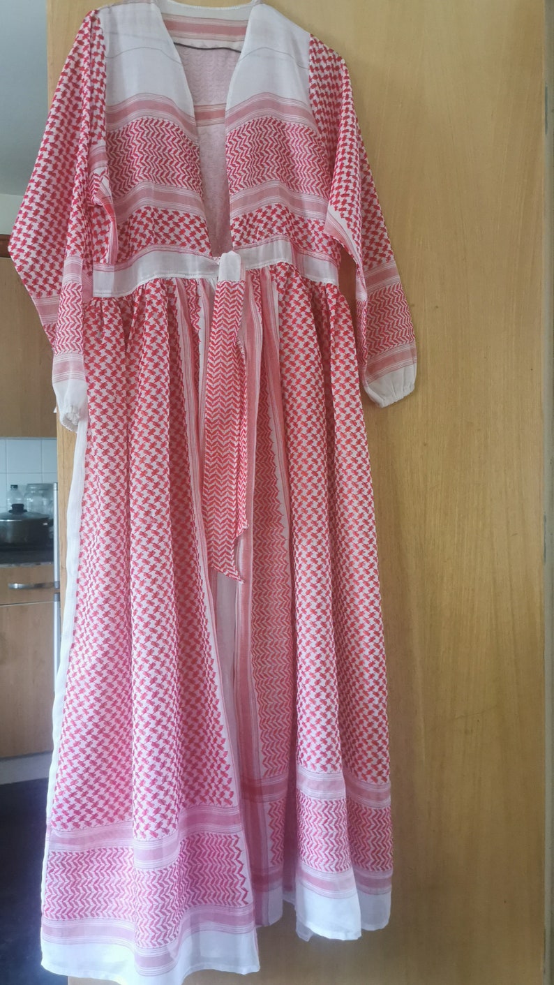 Kuffiyeh Abbaye Dress Jordanian Palestinian Pattern - Etsy