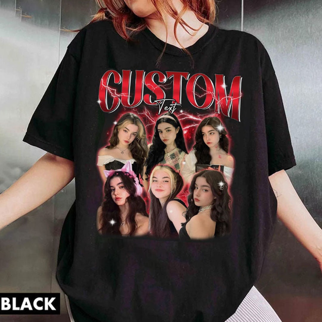 Custom Bootleg Shirt, Shirt With Family Photo, Custom Bootleg Rap Tee ...