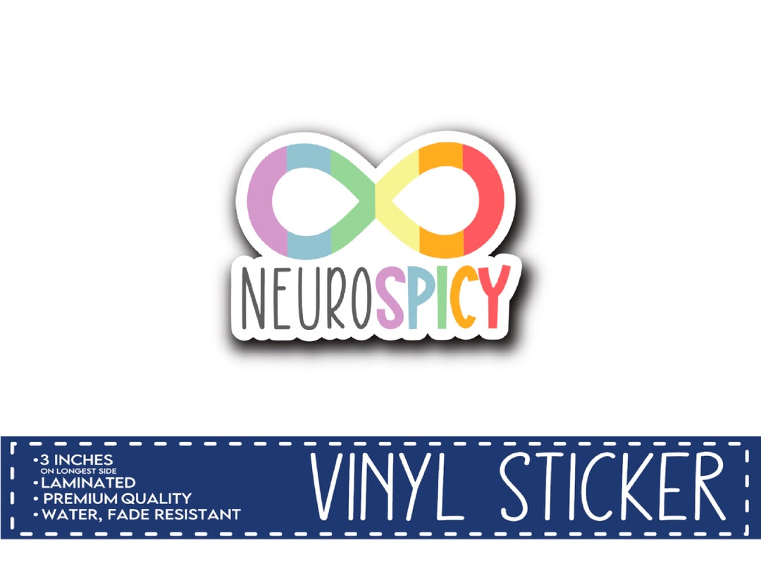 Neuro Spicy Neurodiversity Sticker ADHD & Autism Decal - Etsy
