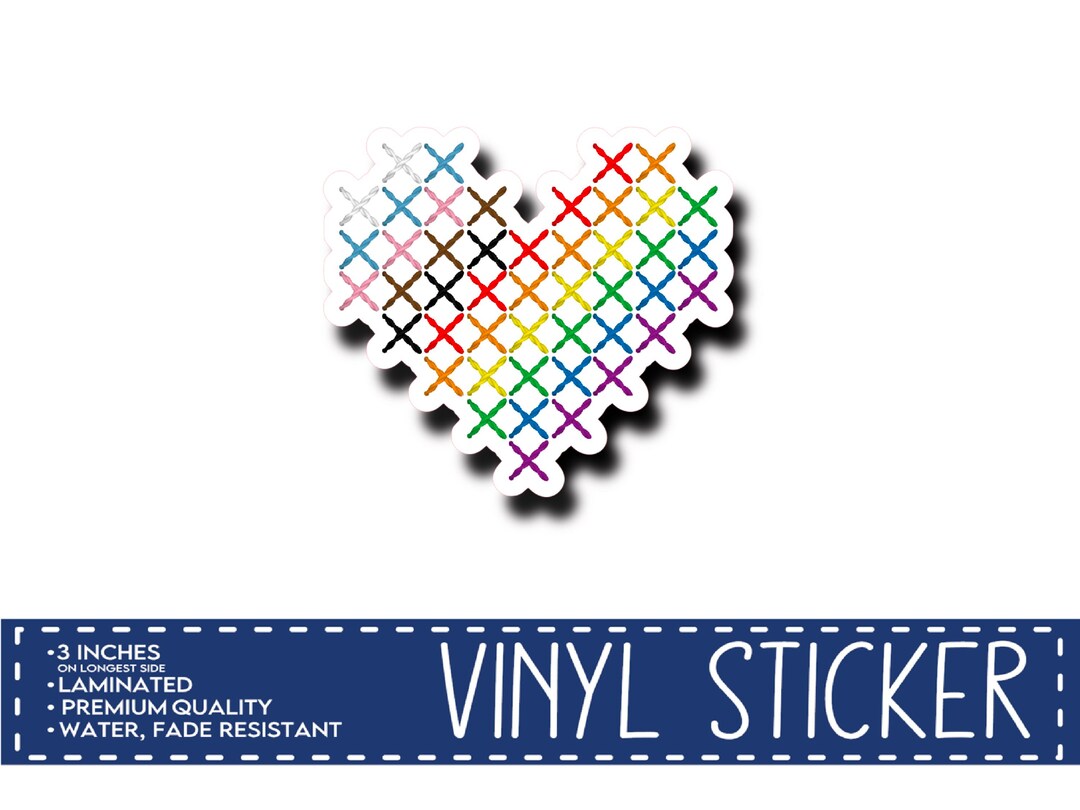 Inclusive Pride Sticker, 3 Vinyl Decal, LGBTQ Art, Laptop, Water Bottle ...