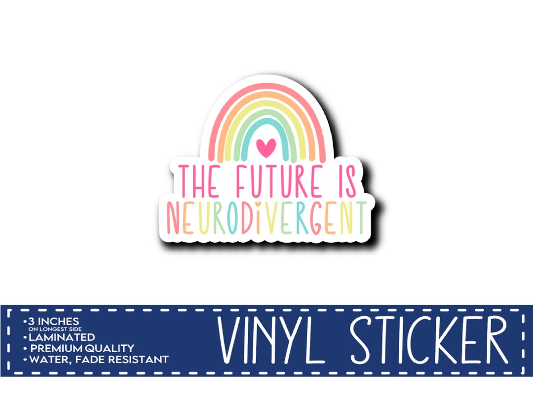 Neurodivergent Autism Awareness, 3 Water-resistant Vinyl Sticker ...