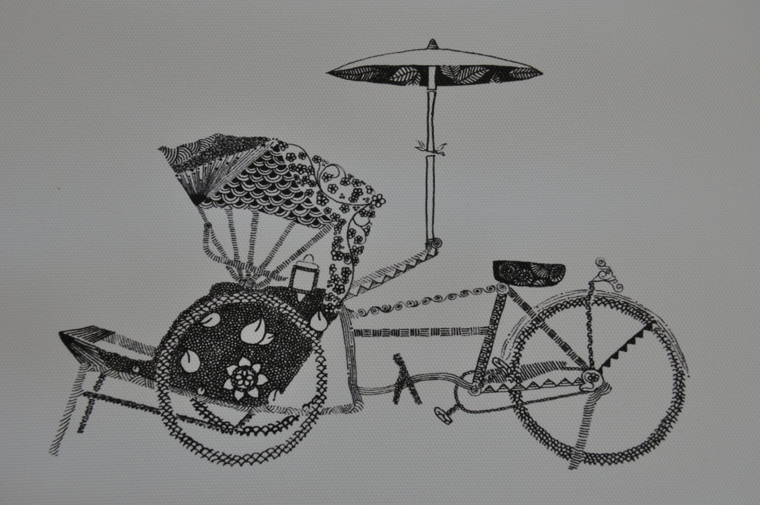 Trishaw - Original Pen and Ink Drawing - Etsy